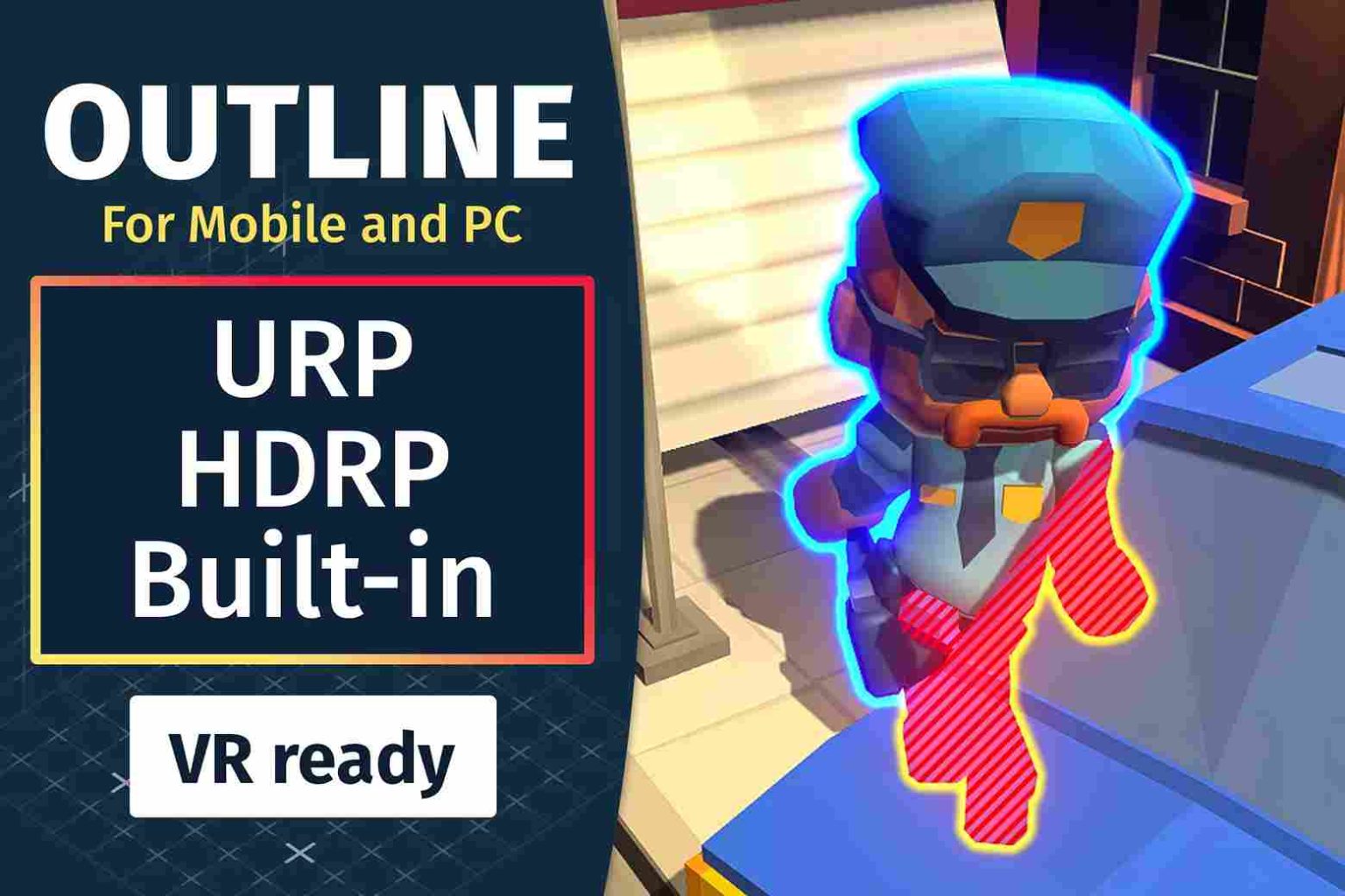 Easy Performant Outline 2D | 3D (URP / HDRP and Built-in Renderer)