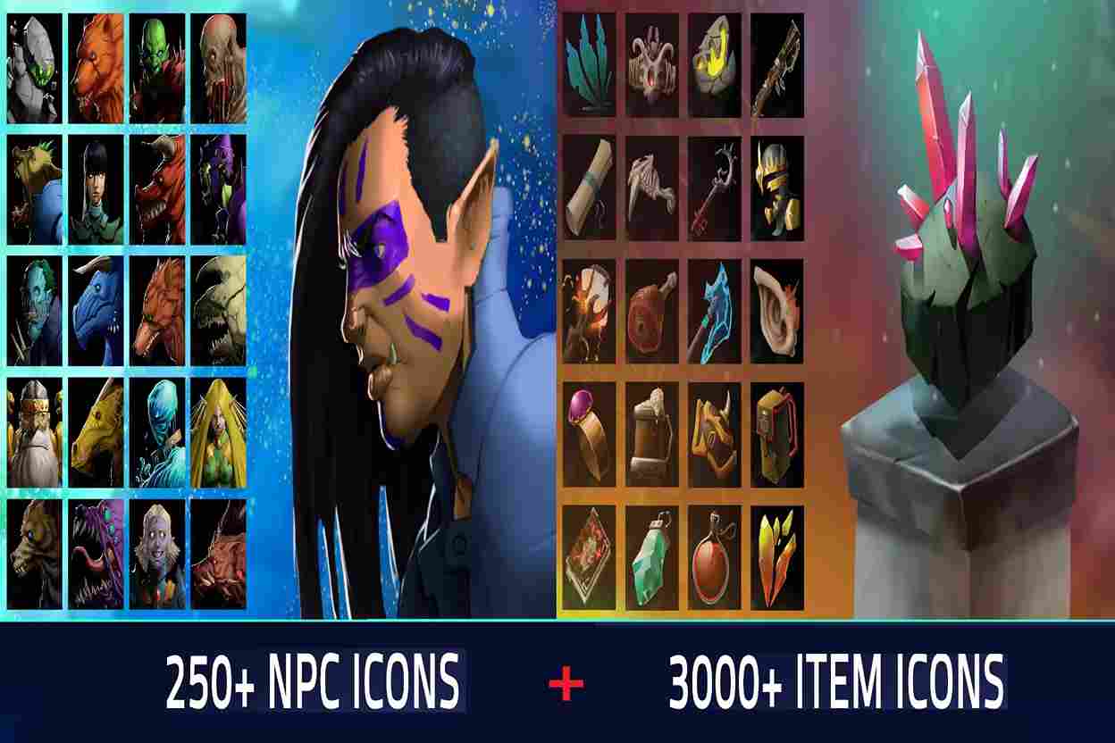 3000+ RPG Item Icons + 250+ NPC Icons - Fantasy RPG 3000+ RPG Item Icons + 250+ NPC Icons - Fantasy RPG