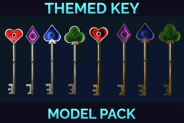 PBR Themed Key Model Pack - Free Download